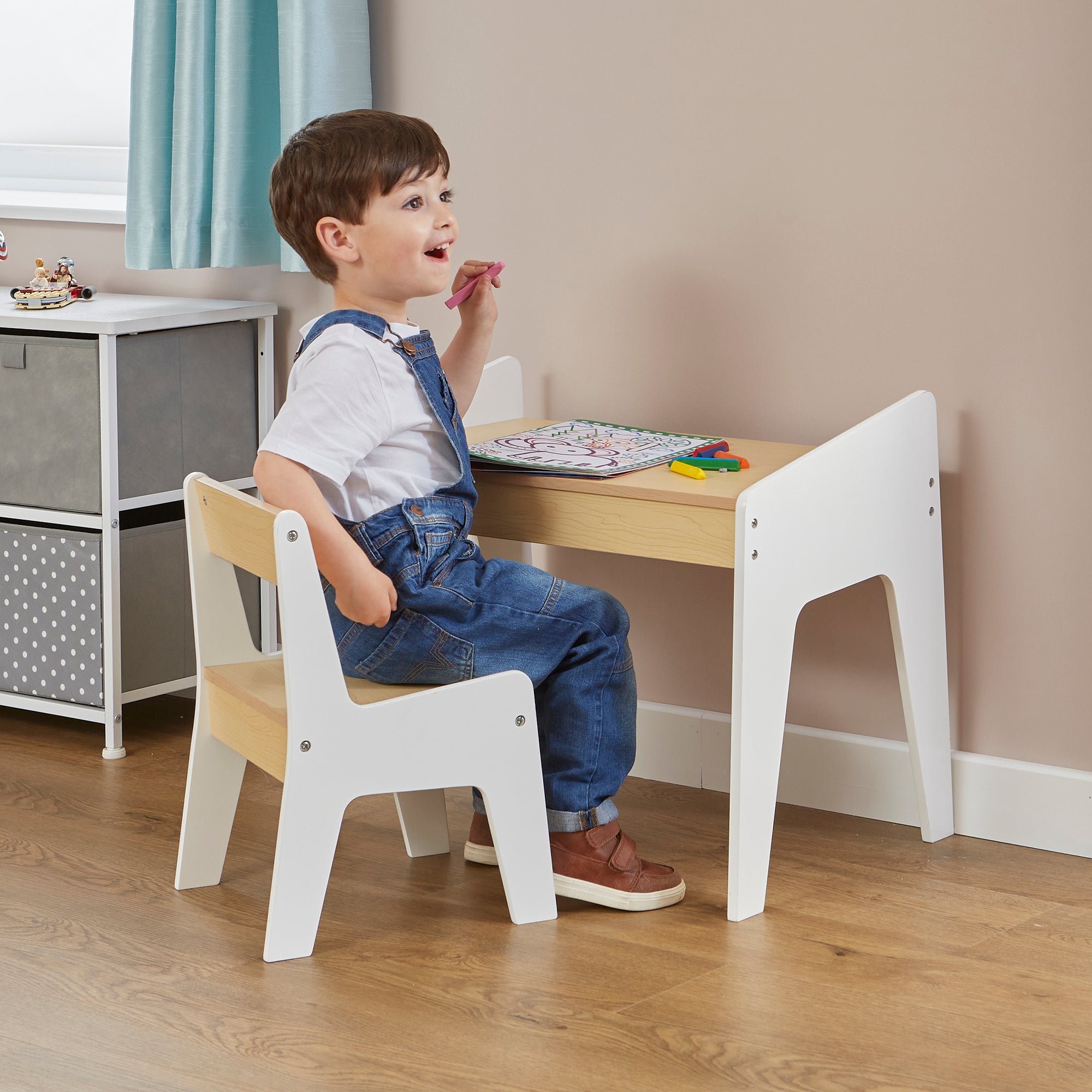 White play table store